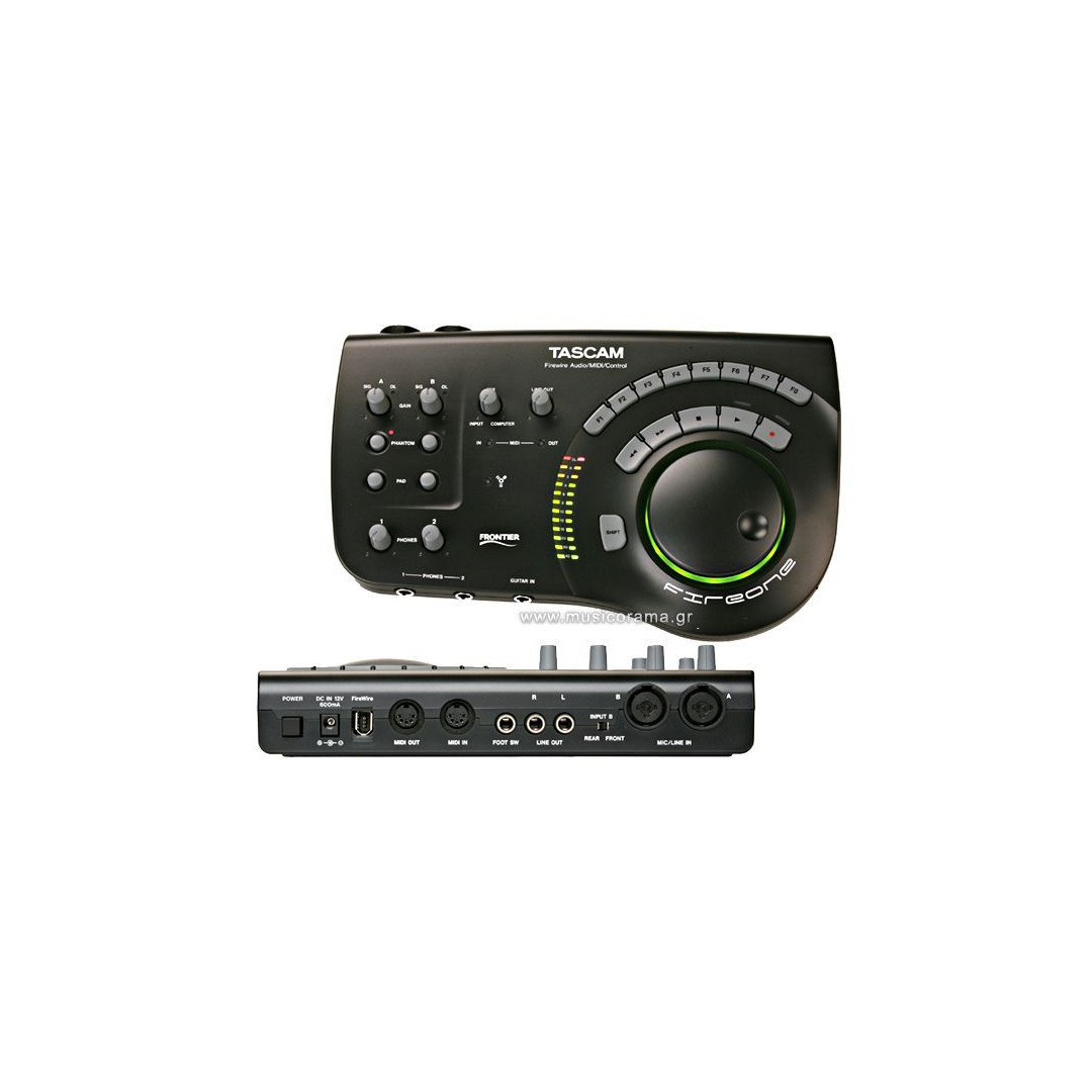 TASCAM FIREONE ΚΑΡΤΑ ΗΧΟΥ & ΕΠΙΦΑΝΕΙΑ ΕΛΕΓΧΟΥ – musicorama.gr